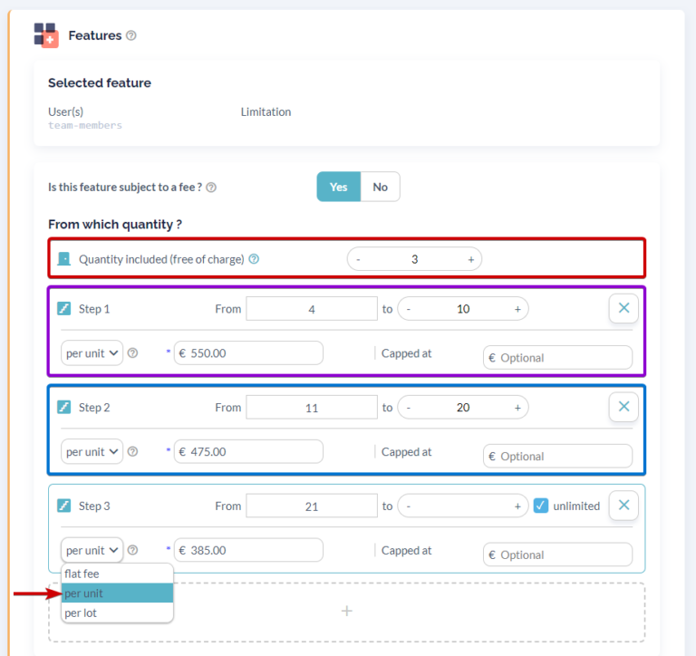 How To Create Pricing Steps Assistance And Documentation Proabono