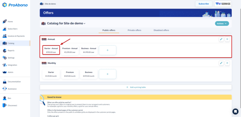 How To Create Pricing Steps Assistance And Documentation Proabono